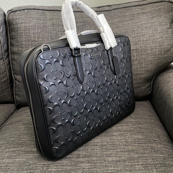 Coach | Bags | Coach Graham Slim Brief In Signature Leather | Poshmark